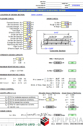 AASHTO-LRFD 2004 – Concrete Slab & Wall Design | Sipilpedia