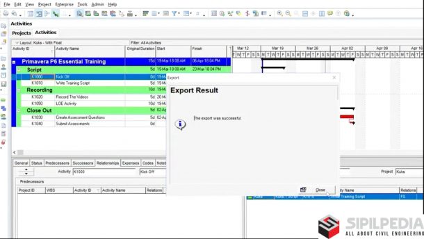 Primavera Essential Training | Sipilpedia
