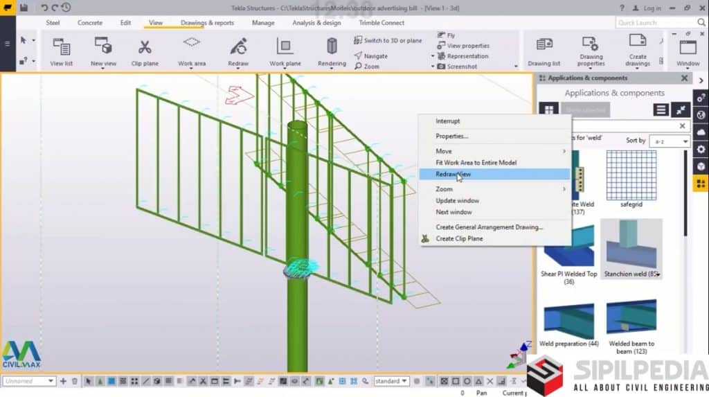 How to Create an Outdoor Advertising V-Shaped Billboard structure in ...