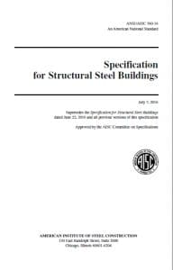 AISC 360-16 Specification for Structural Steel Buildings | Sipilpedia