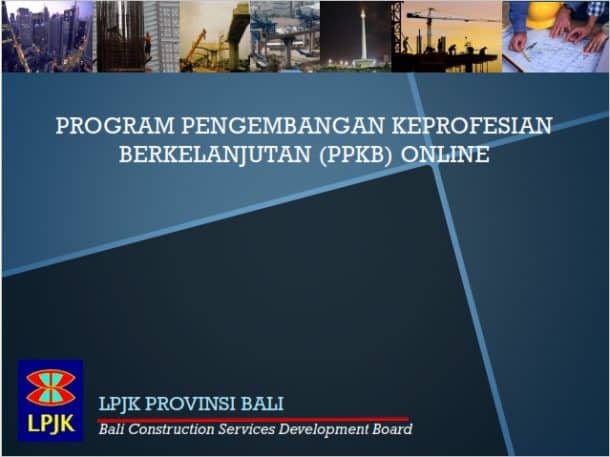 PROGRAM PENGEMBANGAN KEPROFESIAN BERKELANJUTAN (PPKB) ONLINE | Sipilpedia