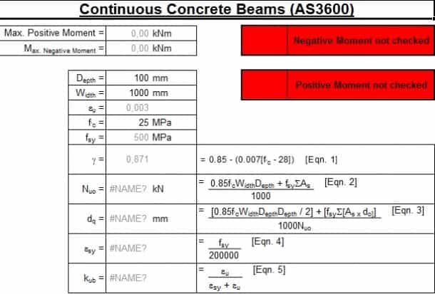 Continuous Concrete Beams (AS3600) | Sipilpedia