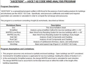 “ASCE702W” ASCE 7-02 CODE WIND ANALYSIS PROGRAM | Sipilpedia