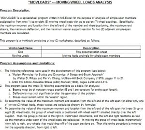 “MOVLOADS” MOVING WHEEL LOADS ANALYSIS | Sipilpedia