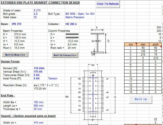 MC-Top Flush_Beam IPE270_Column HEA280_w_o stiff_w_o_ DP | Sipilpedia