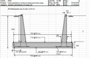 Sample Calculations for Concrete Pit | Sipilpedia