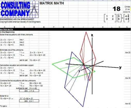 MATRIX MATH “ENGINEERING with the SPREADSHEET” | Sipilpedia