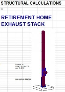 STRUCTURAL CALCULATIONS FOR RETIREMENT HOME EXHAUST STACK | Sipilpedia