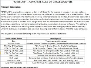 “GRDSLAB” — CONCRETE SLAB ON GRADE ANALYSIS | Sipilpedia