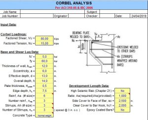 CORBEL ANALYSIS | Sipilpedia