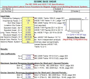 “IBC2006E” — IBC 2006 SEISMIC ANALYSIS PROGRAM | Sipilpedia