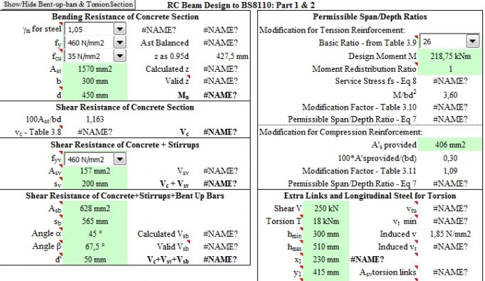 RC Rectangular Section Design to BS8110 Part 1 & 2 | Sipilpedia