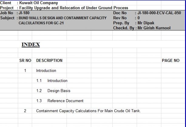 BUND WALLS DESIGN AND CONTAINMENT CAPACITY BUND WALLS DESIGN AND ...