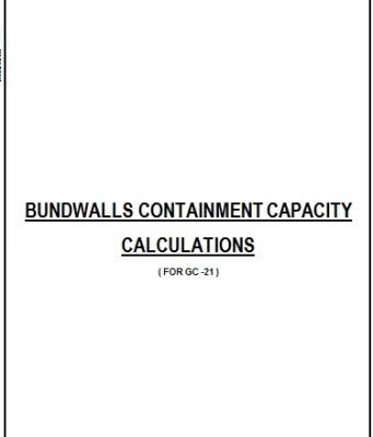 BUNDWALLS CONTAINMENT CAPACITY CALCULATIONS | Sipilpedia