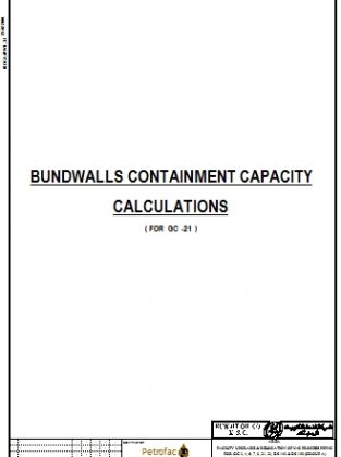 BUND WALLS DESIGN AND CONTAINMENT CAPACITY CALCULATIONS FOR GC-21 ...