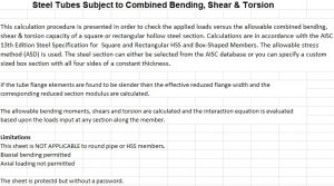 Allowable Combined Bending Shear and Torsion | Sipilpedia