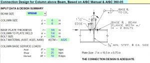 Connection Design for Column above Beam, Based on AISC Manual & AISC ...