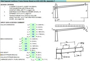 Web-Tapered Cantilever Frame Design Based on AISC-ASD 9th, Appendix F | Sipilpedia
