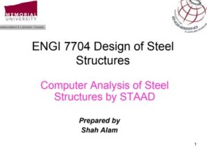 Design of Steel Structures Computer Analysis of Steel Structures by ...