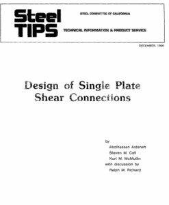 Steel Tips_Design of Single Plate Shear Connections | Sipilpedia