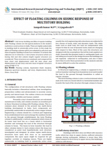 EFFECT OF FLOATING COLUMNS ON SEISMIC RESPONSE OF MULTISTORY BUILDING ...