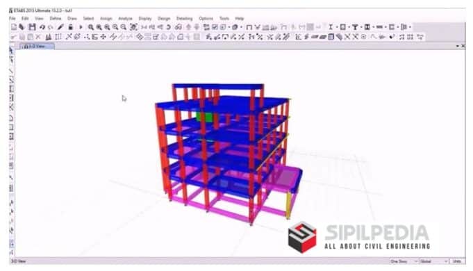 Etabs 2015 Tutorial – Modelling of a Commercial Building | Sipilpedia