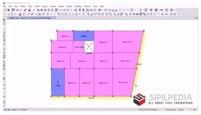 Etabs 2015 Tutorial – Assigning Loads and Meshing of Slab | Sipilpedia