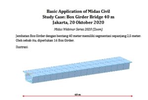 Basic Application of Midas Civil Study Case: Box Girder Bridge 40 m Jakarta, 20 Oktober 2020 ...
