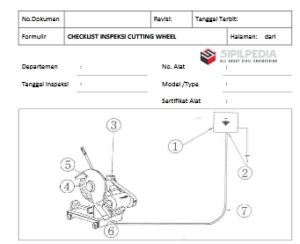 CHECKLIST INSPEKSI CUTTING WHEEL | Sipilpedia