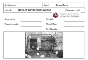 CHECKLIST INSPEKSI ENGINE WELDING | Sipilpedia