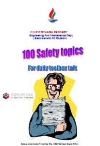 100 Safety Topics For Daily Toolbox Talk | Sipilpedia