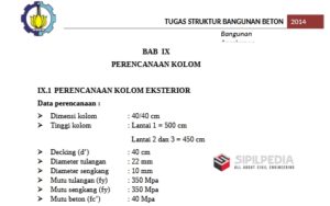 PERENCANAAN KOLOM | Sipilpedia