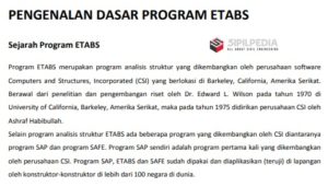 PENGENALAN DASAR PROGRAM ETABS | Sipilpedia