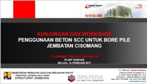 PENGGUNAAN BETON SCC UNTUK BORE PILE JEMBATAN | Sipilpedia