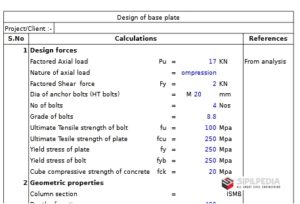 Design of base plate | Sipilpedia