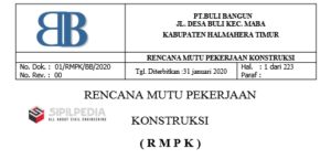 RENCANA MUTU PEKERJAAN KONSTRUKSI | Sipilpedia