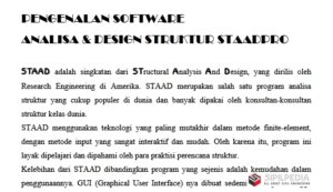 PENGENALAN SOFTWARE ANALISA & DESIGN STRUKTUR STAADPRO | Sipilpedia