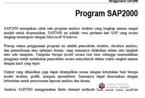 Program SAP2000 | Sipilpedia