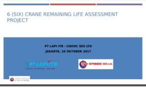 CRANE REMAINING LIFE ASSESSMENT PROJECT | Sipilpedia
