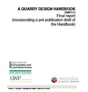 A QUARRY DESIGN HANDBOOK | Sipilpedia