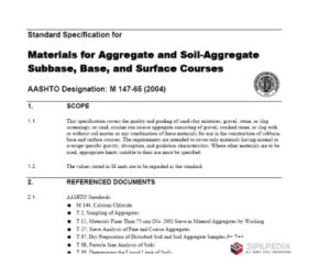 Stadard Specification for Materials For Aggregate and Soil-Aggregate ...
