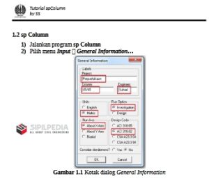 Tutorial spColumn | Sipilpedia