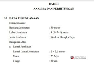 ANALISA DAN PERHITUNGAN JEMBATAN RANGKA BAJA | Sipilpedia