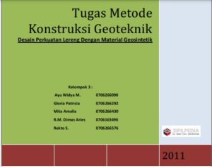 Desain Perkuatan Lereng dengan Material Geosintetik | Sipilpedia