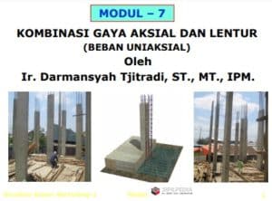 KOMBINASI GAYA AKSIAL DAN LENTUR (BEBAN UNIAKSIAL) | Sipilpedia