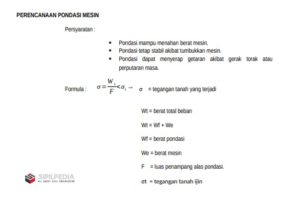 Perencanaan Pondasi Mesin | Sipilpedia