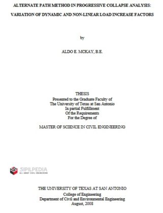 ALTERNATE PATH METHOD IN PROGRESSIVE COLLAPSE ANALYSIS: VARIATION OF ...