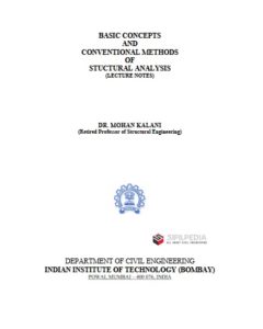 Basic Concepts and Conventional Methods of Structural Analysis | Sipilpedia