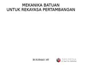 MEKANIKA BATUAN UNTUK REKAYASA PERTAMBANGAN | Sipilpedia