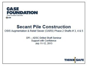 Secant Pile Construction | Sipilpedia